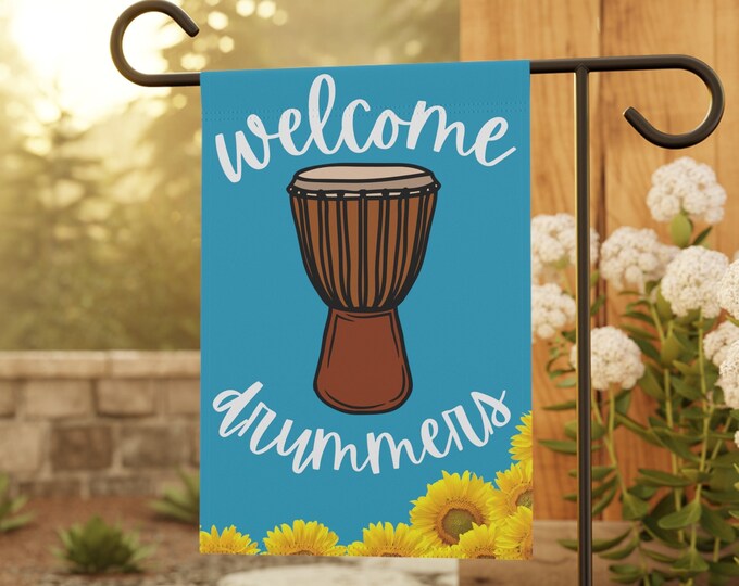 Best Spring Summer Djembe Garden & House Banner 12x18, Gift for Drummer ...