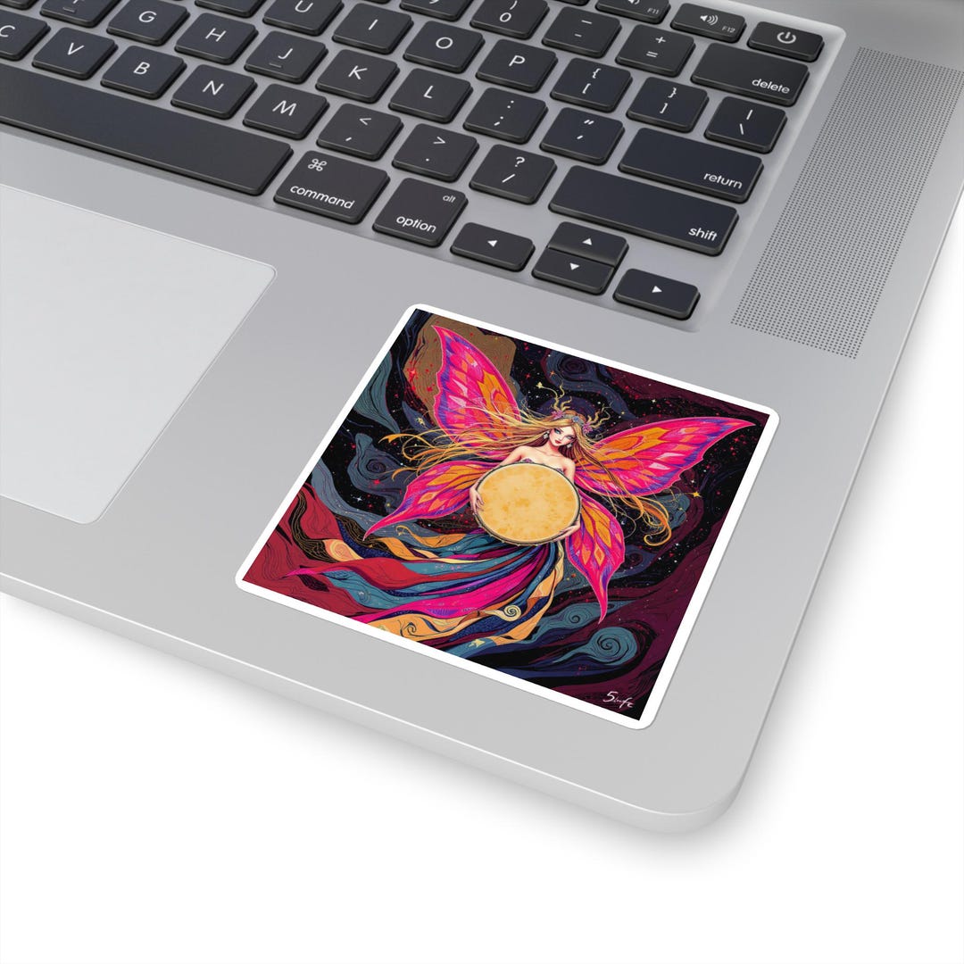 Frame Drum Sticker, Best Gift for Frame Drum Player, Whimsical Fairy ...