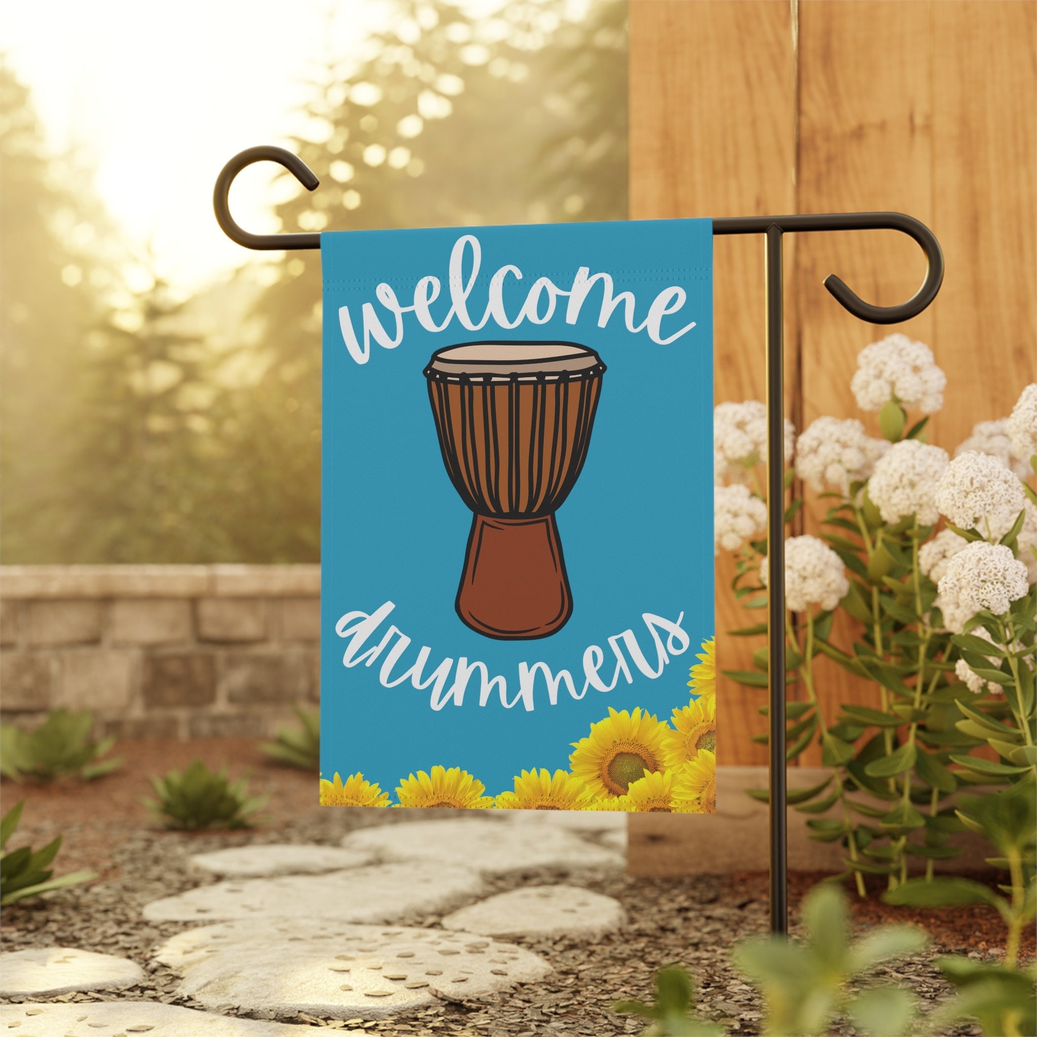 Best Spring Summer Djembe Garden & House Banner 12x18, Gift for Drummer ...