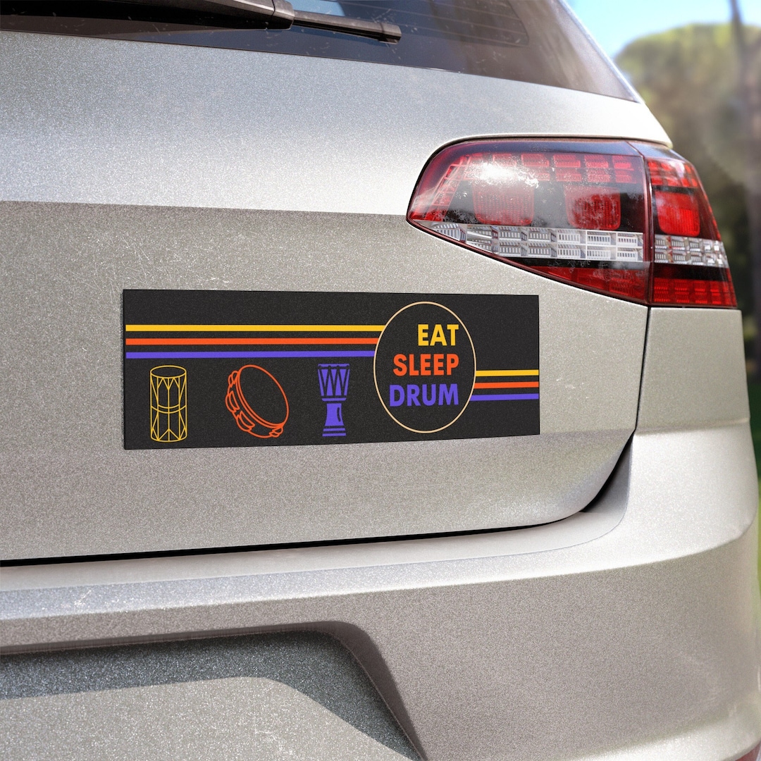 Gift for Drummer, Djembe Duns Frame Drum Car Magnet, Drummer Gift, Drum ...