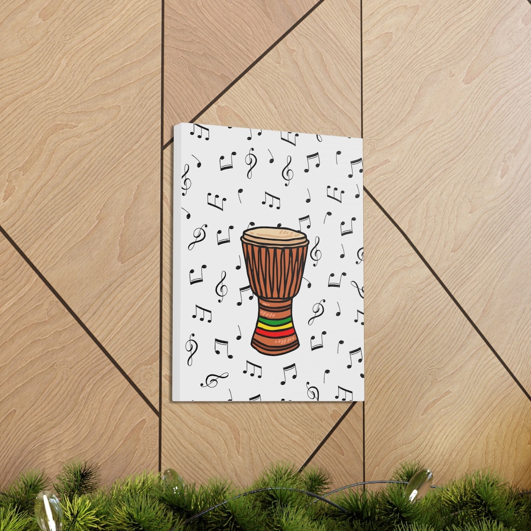 Djembe Canvas Wall Art, West African Wall Art, Djembe Picture, Djembe ...