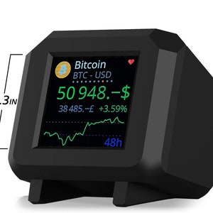 Desktop Crypto Currency LCD Tracker Desk Display,more Than 5,000 Coins ...