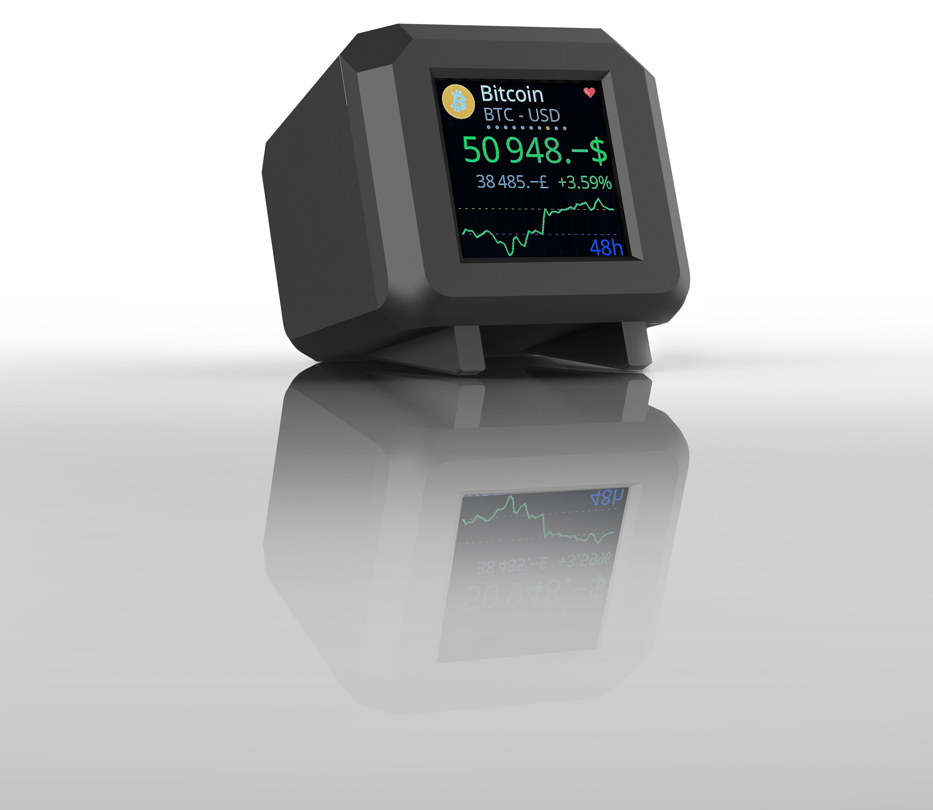 Desktop Crypto Currency LCD Tracker Desk Display,more Than 5,000 Coins ...