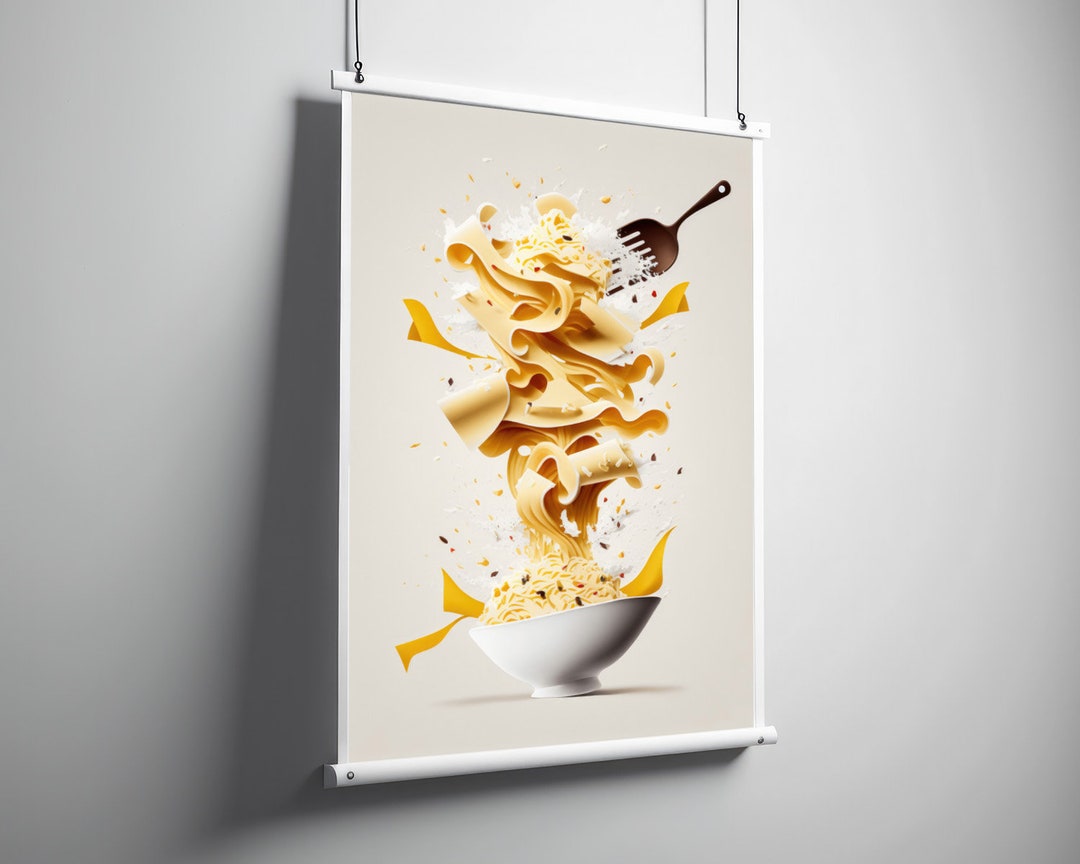 Pasta Poster,pasta Print,pasta Wall Art,pasta Painting,pasta ...