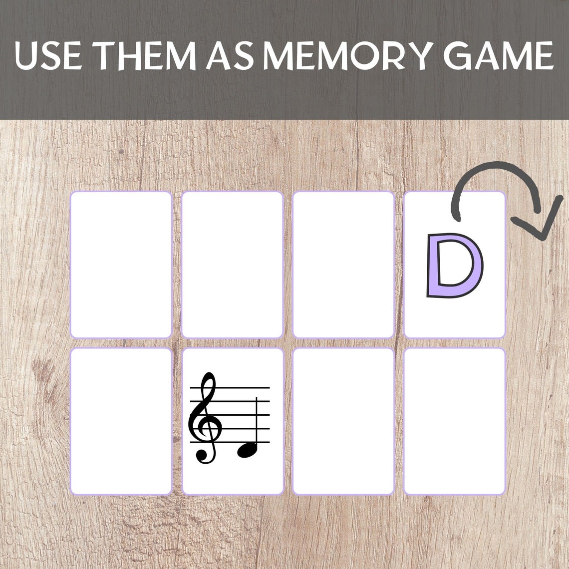 Printable Music Flash Cards, Music Note Game, Treble Clef, Bass Clef ...