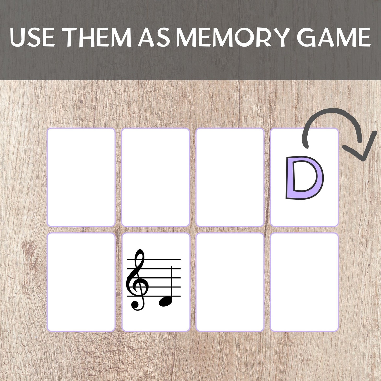 Printable Music Flash Cards, Music Note Game, Treble Clef, Bass Clef ...