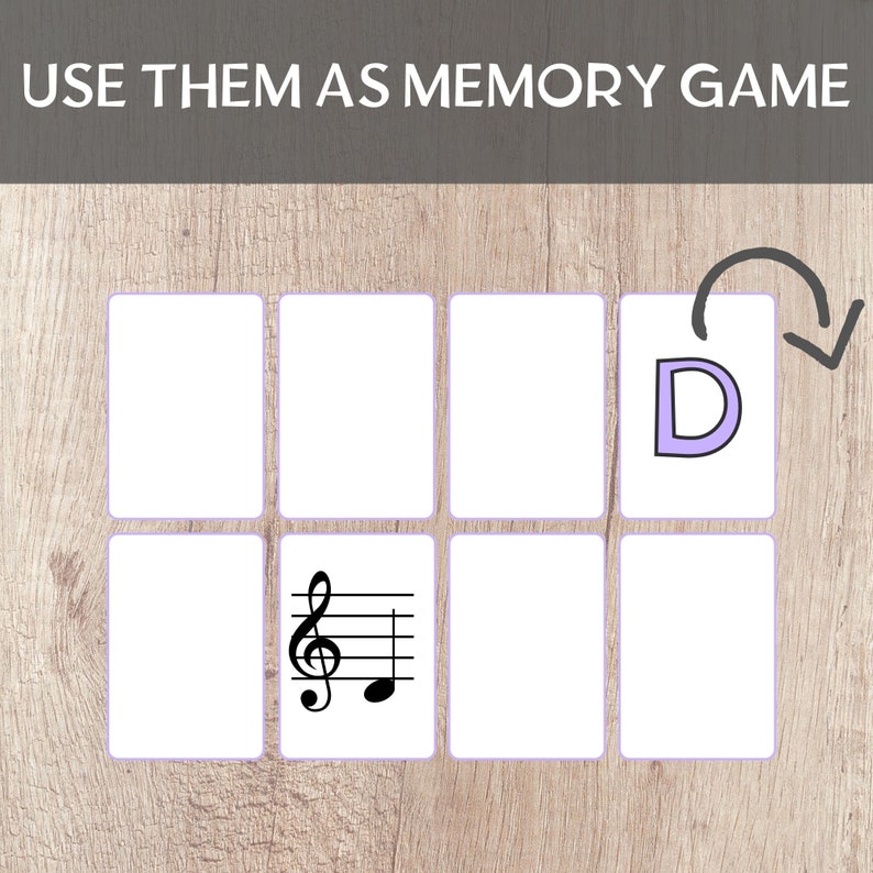 Printable Music Flash Cards, Music Note Game, Treble Clef, Bass Clef ...
