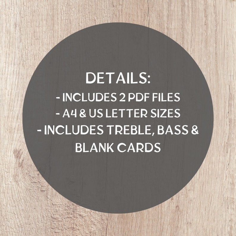 Printable Music Flash Cards, Music Note Game, Treble Clef, Bass Clef ...