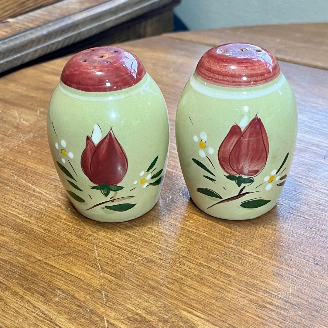 Vintage Stangl Pottery Magnolia Salt & Pepper Shaker Set, No Chips ...