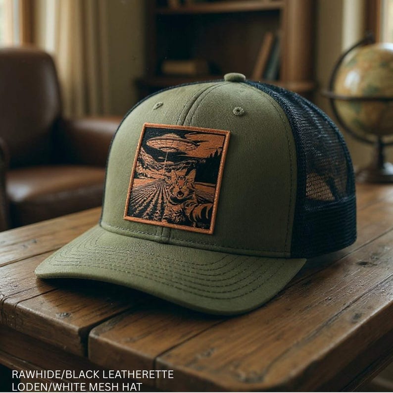 Cat Selfie With Alien UFO Funny Cat Trucker Hat, Cat UFO Alien Funny ...