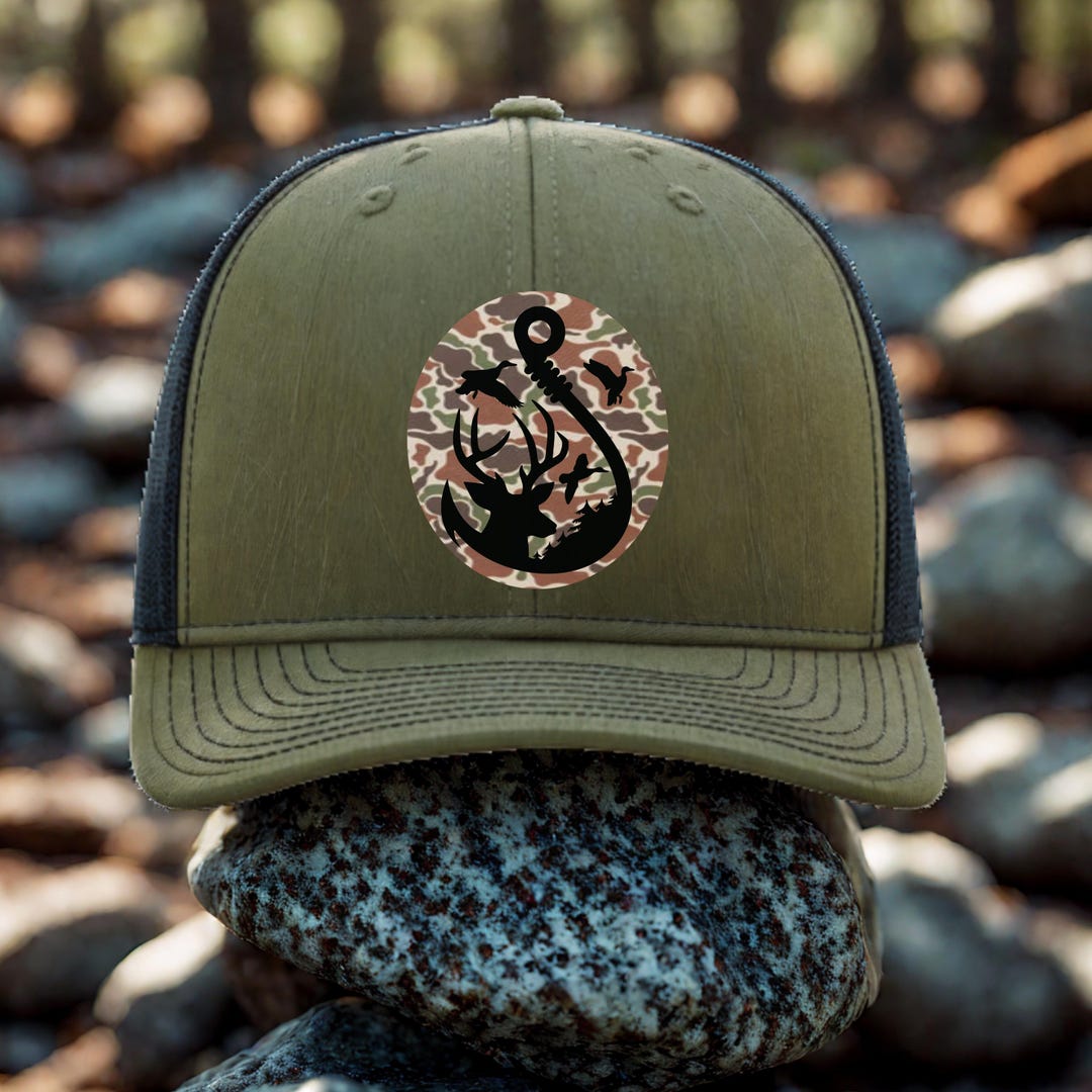 Deer, Duck, Fish Hook Patch Hat, Richardson 112 Style - Etsy