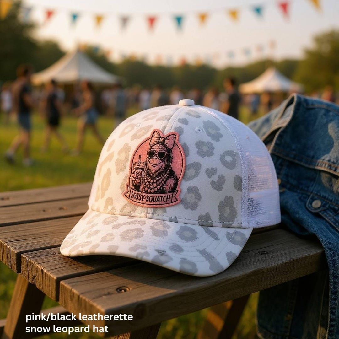 Bigfoot Sassy-squatch Patch Hat: Funny Girl Sasquatch Gift - Etsy