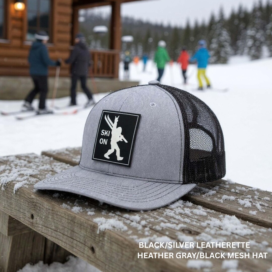 Bigfoot Skiing Patch Hat: Funny Sasquatch Skier Gift - Etsy