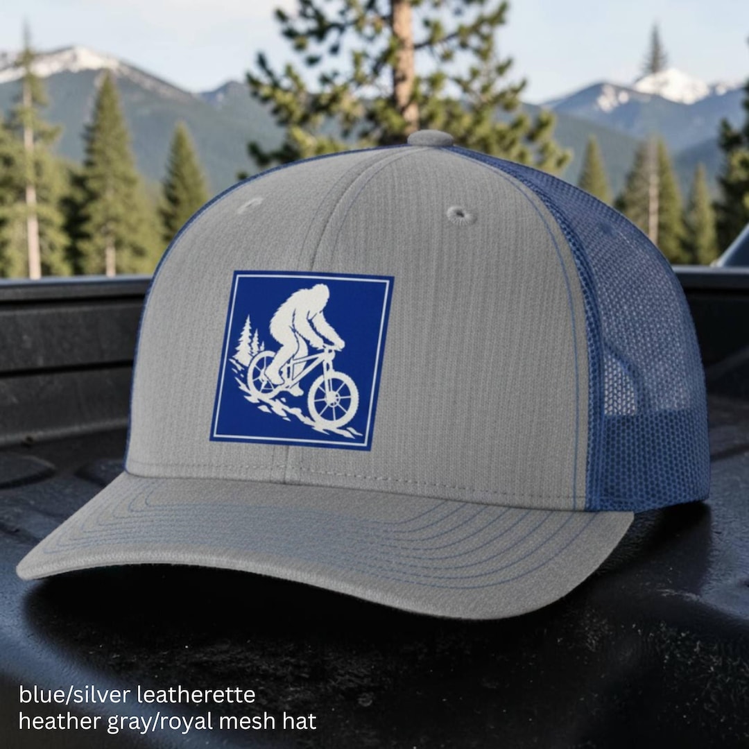 Bigfoot Mountain Bike Hat – Sasquatch MTB Patch – Laser Engraved ...