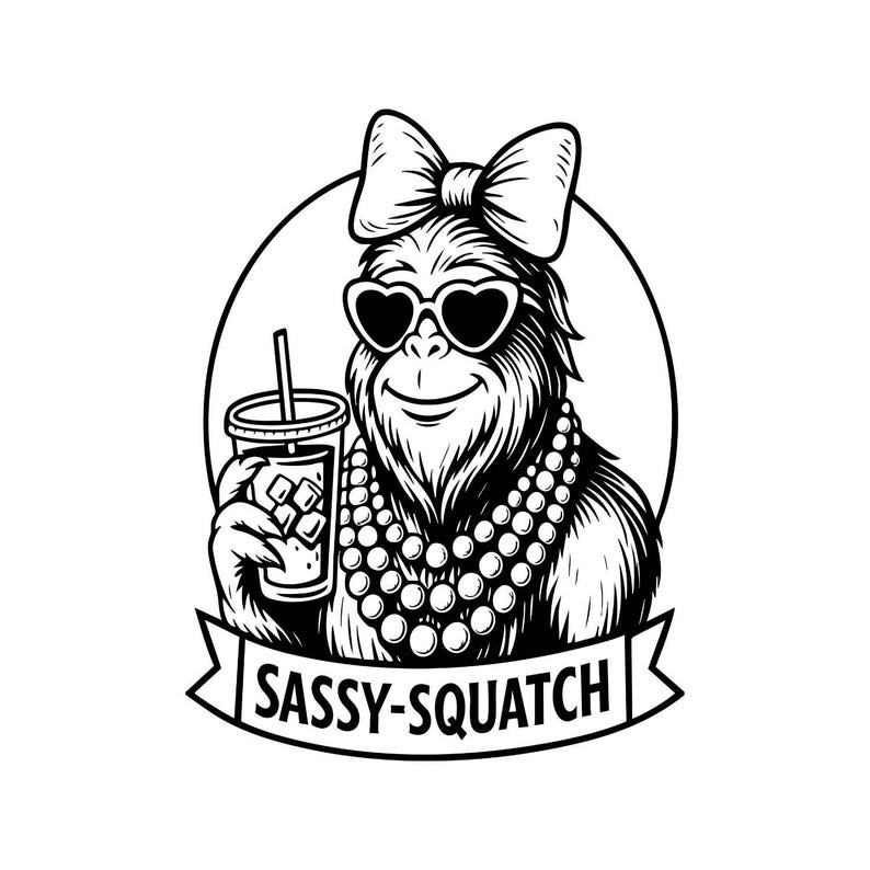 Bigfoot Sassy-squatch Patch Hat: Funny Girl Sasquatch Gift - Etsy