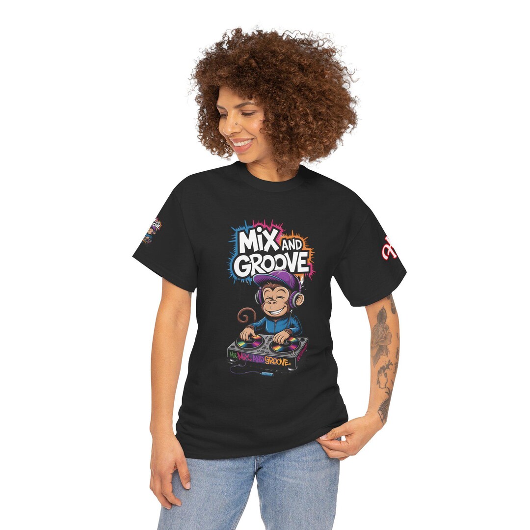 DJ Monkey Vibe Tee - Etsy