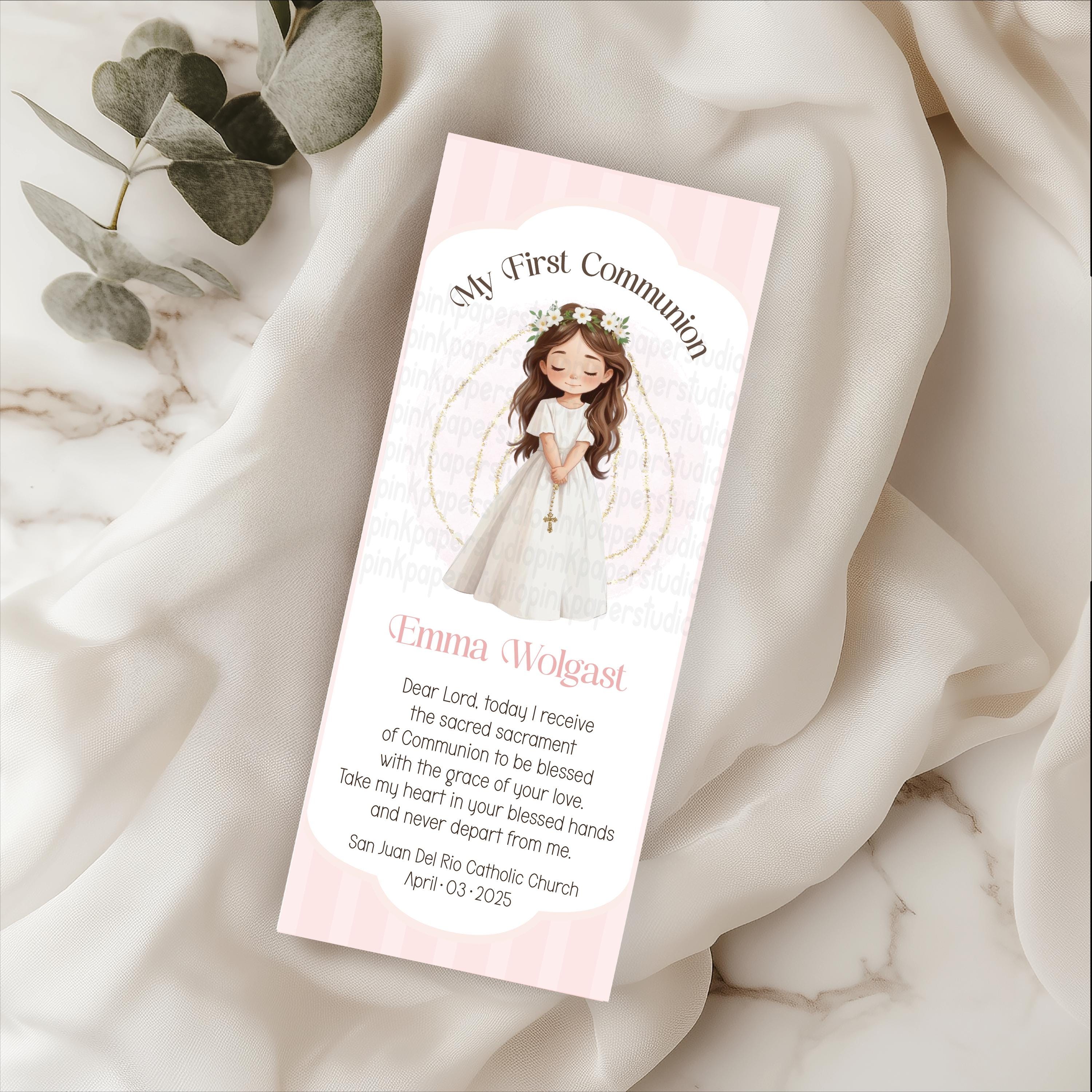 First Communion Bookmarks - First Communion - Bookmarks - 12 Bookmarks ...