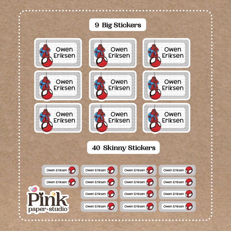 Spider Man Name Tag - Etsy