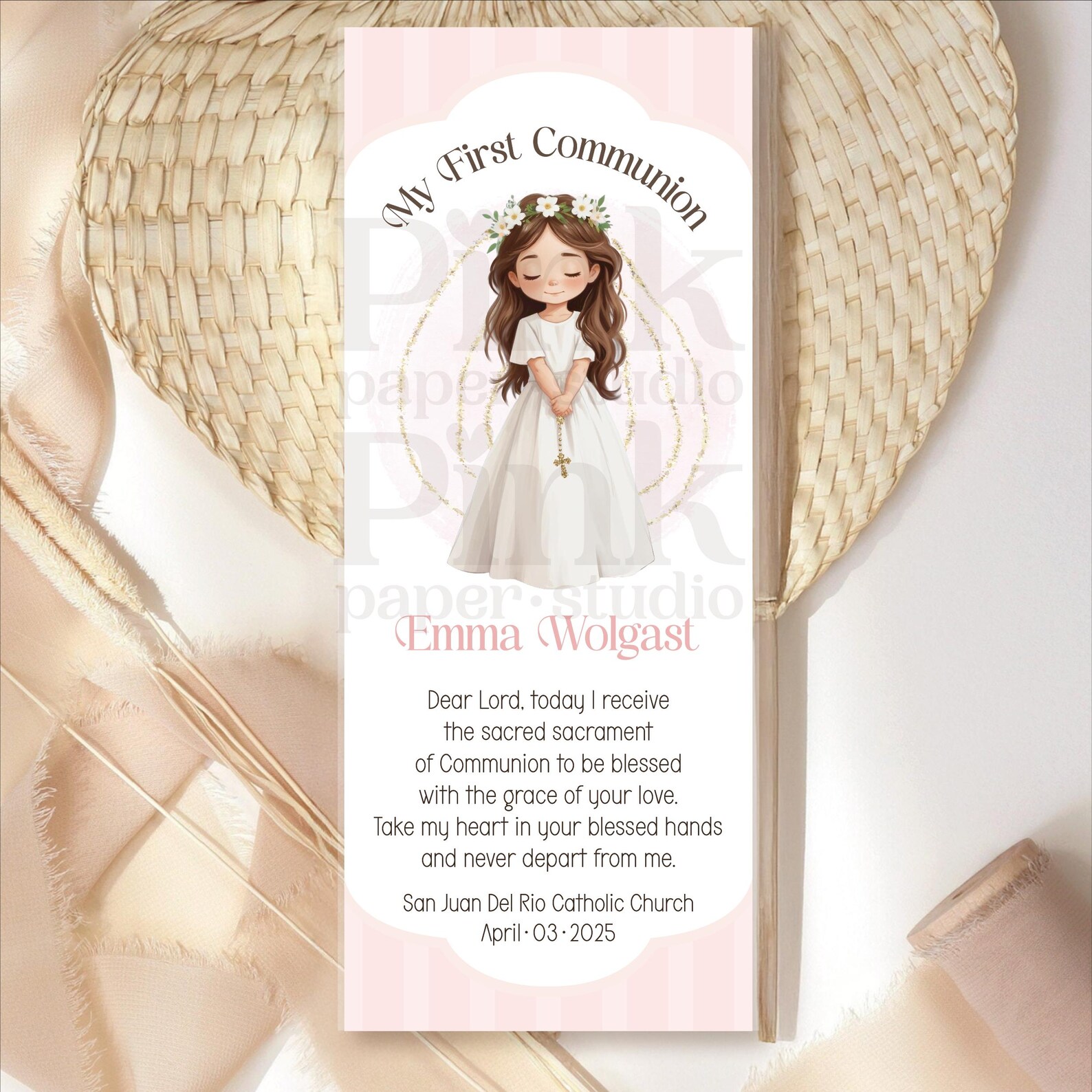 First Communion Bookmarks - First Communion - Bookmarks - 12 Bookmarks ...