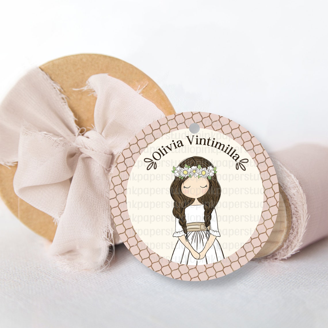 First Communion Tag First Communion Tags for Girls - Etsy