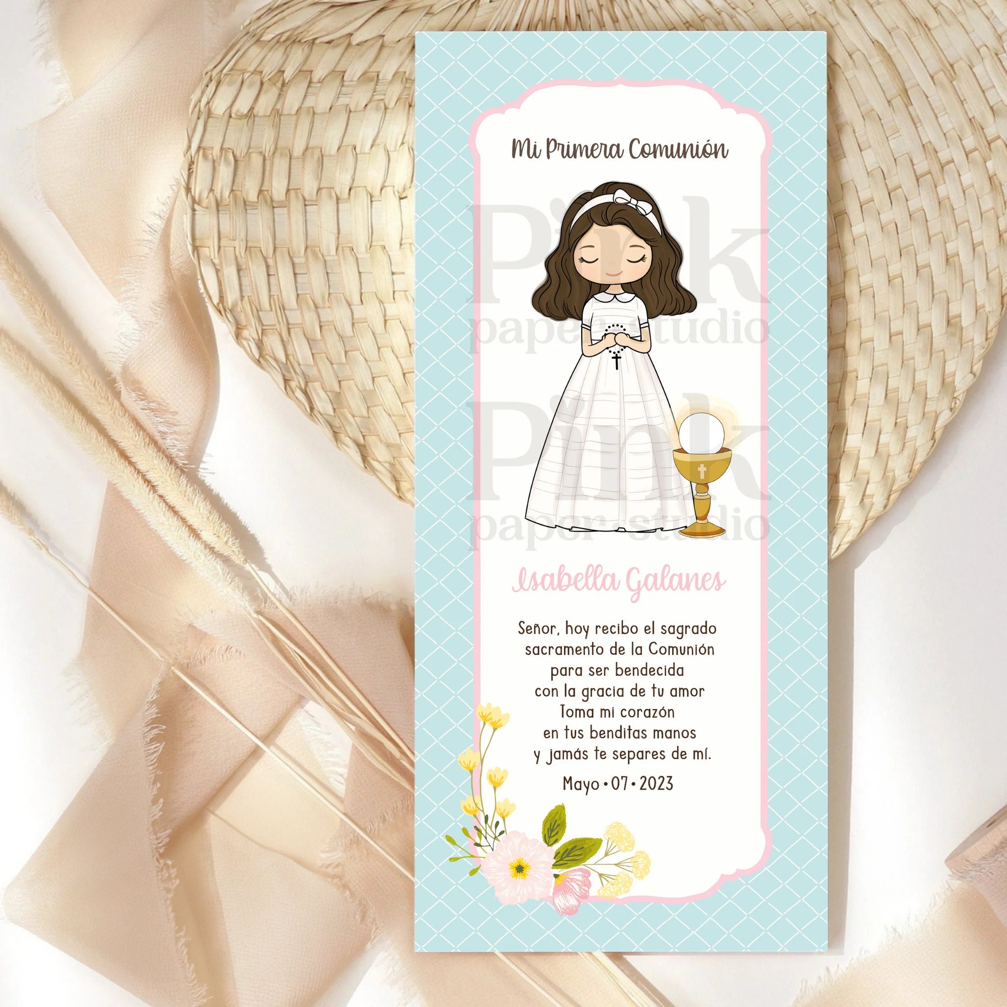 Personalized First Communion Bookmarks - Set of 12 - Etsy