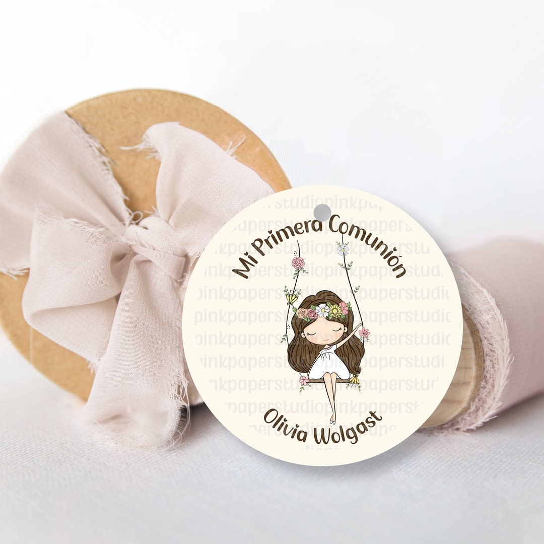First Communion Tag • First Communion Tags for Girls - Etsy