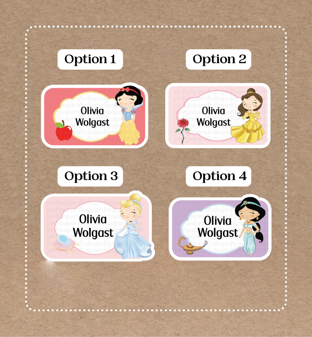 Princess Stickers ⊹ Stickers ⊹ Princess Labels ⊹ Beautiful Princess ...