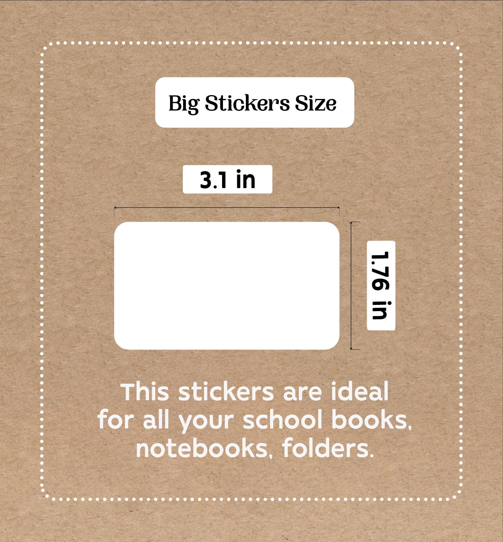 Kawaii Princess Stickers: School Labels, Set of 12 - Etsy