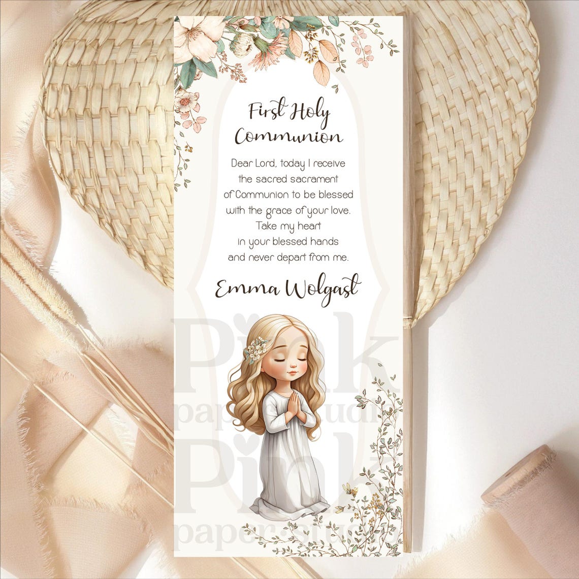 First Communion Bookmarks - First Communion - Bookmarks - 12 Bookmarks ...