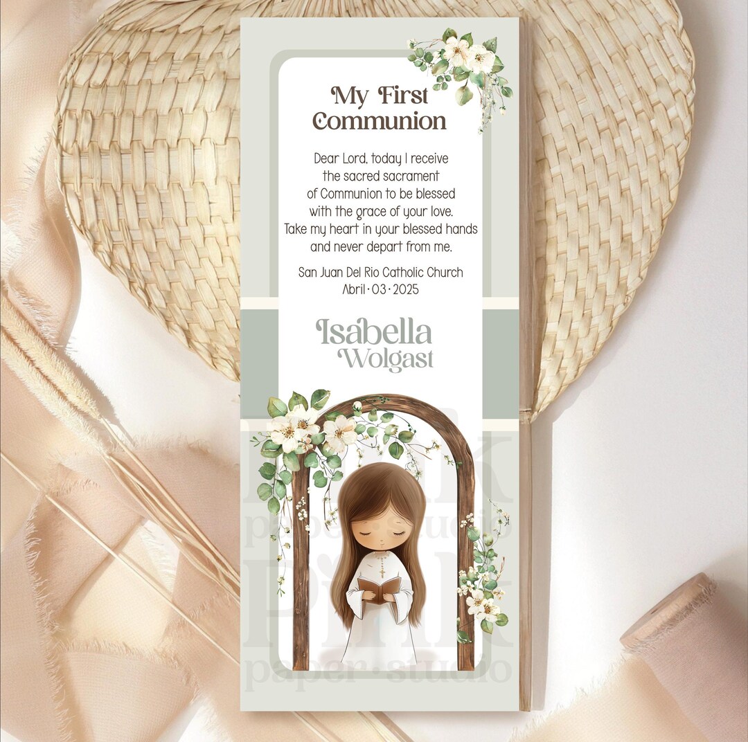 First Communion Bookmarks - First Communion - Bookmarks - 12 Bookmarks ...
