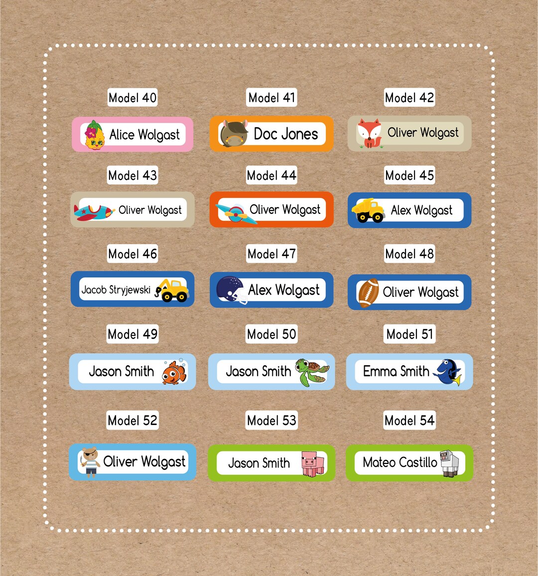 Skinny Sticker - Labels - Stickers - Back to School - Set of 80 - Etsy