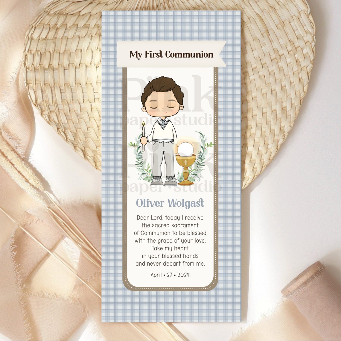 First Communion Bookmarks - First Communion - Bookmarks - 12 Bookmarks ...