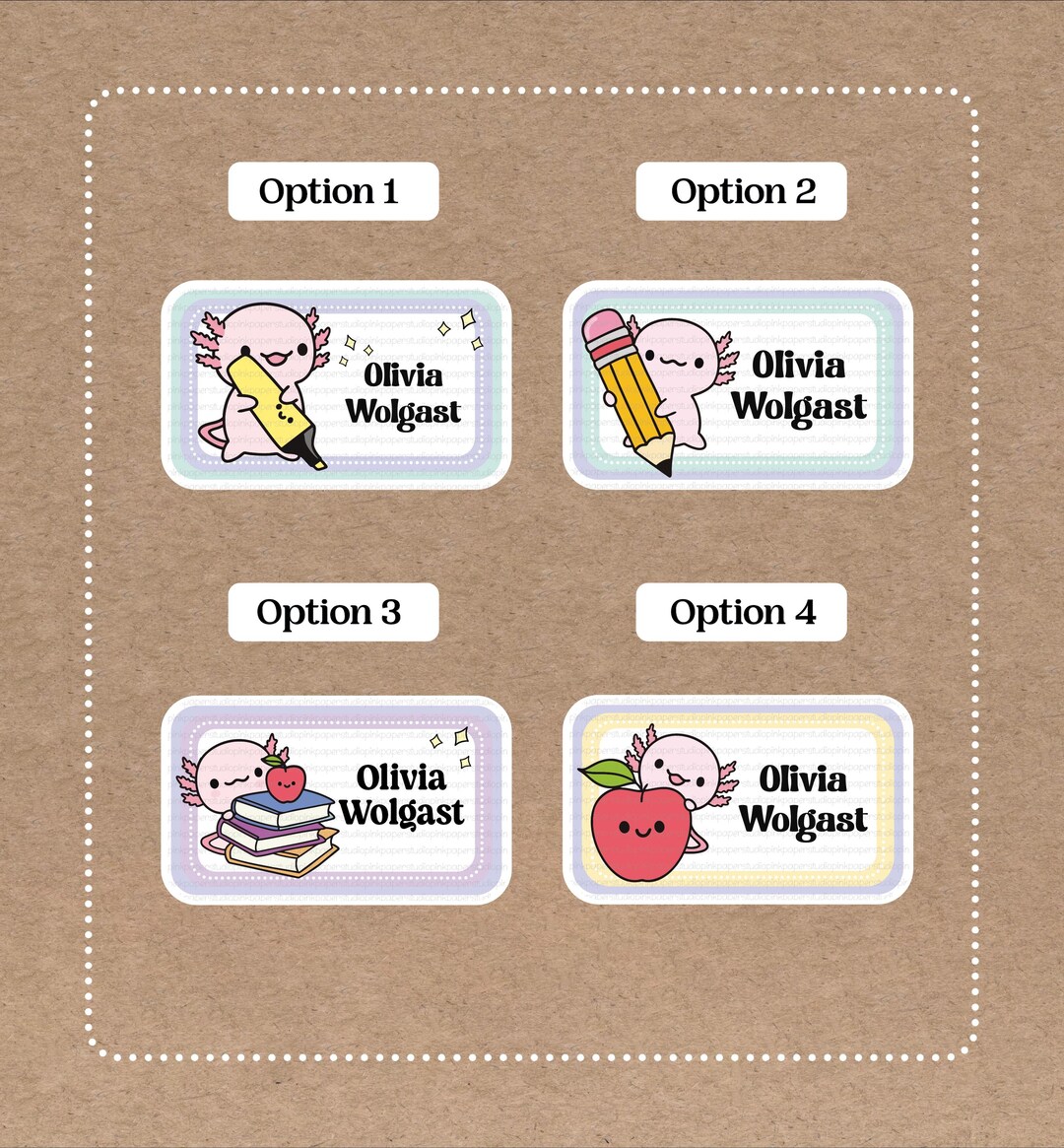 Axolotl Stickers ⊹ 12 Stickers ⊹ Cute Axolotl Labels ⊹ Axolotl Stickers ...