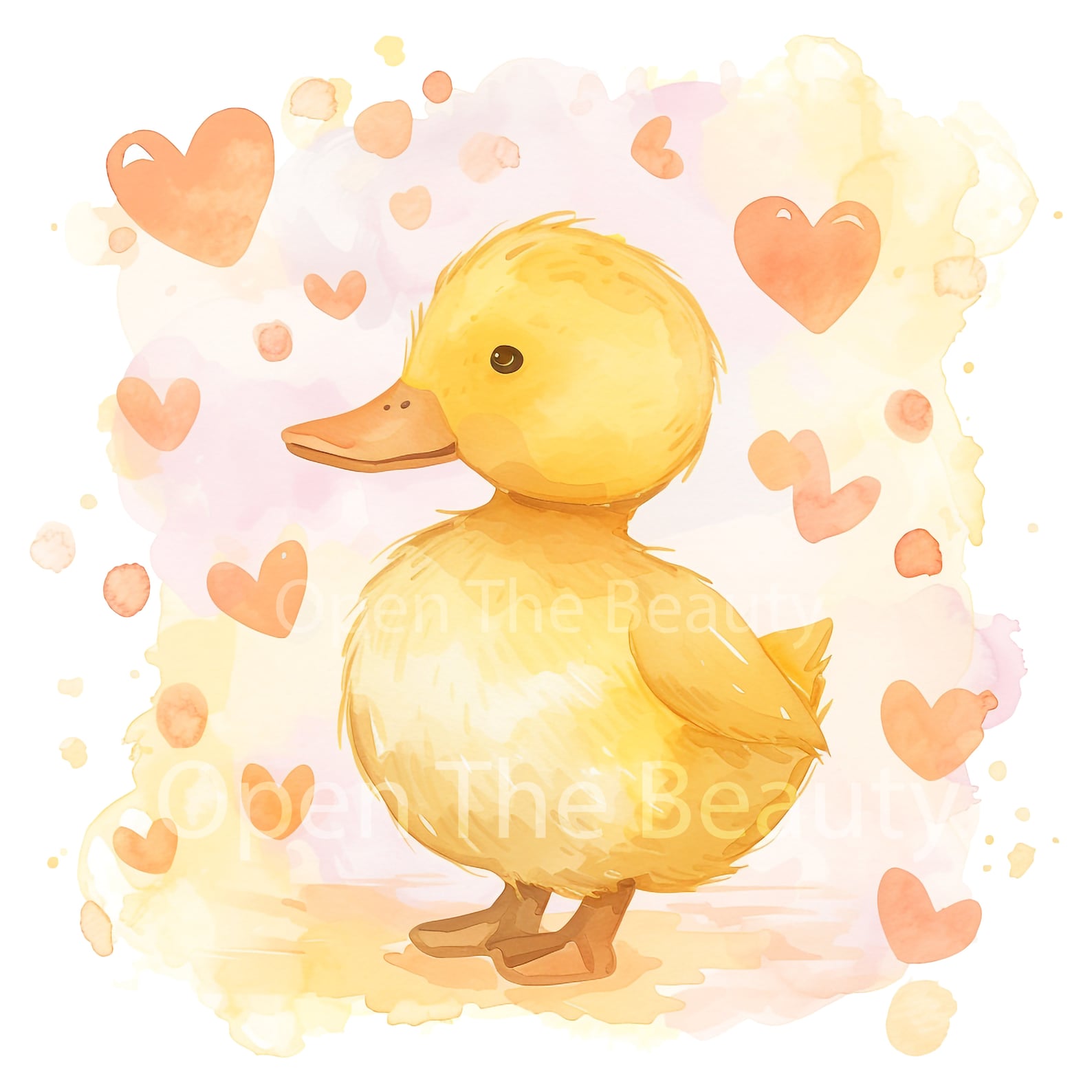 Cute Duck Watercolor Clipart Cute Duck Clipart Duck Bundle Clipart Cute ...