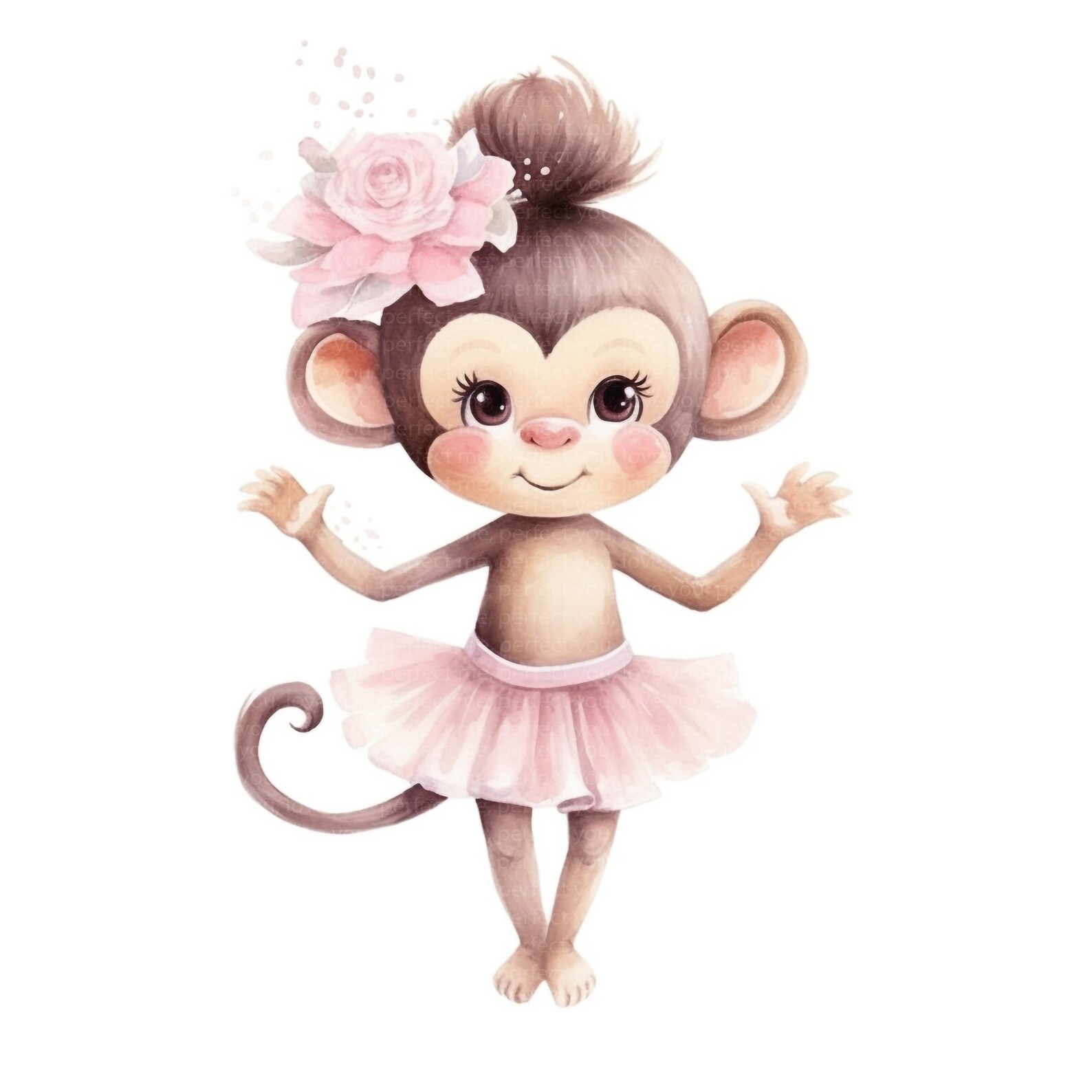12 Cute Monkey Wearing Ballerina Dress, Ballerina Monkey, Monkey ...