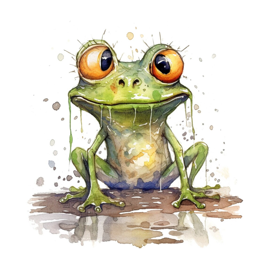 12 Cute and Funny Frog Clipart, Animal Clipart, Funny Animal, High ...