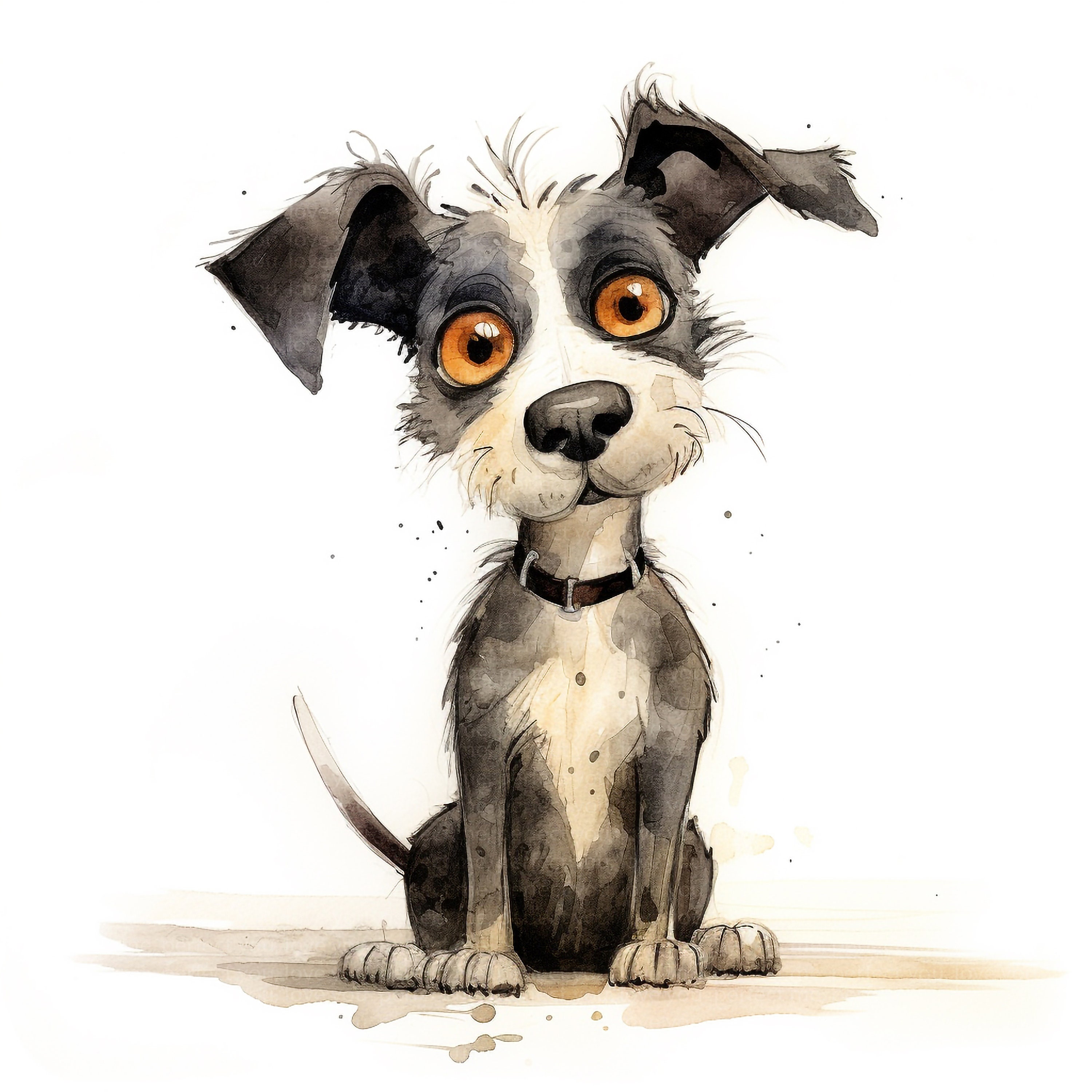 12 Cute and Funny Dog Clipart, Quirky Dog, Animal Clipart, Quirky ...