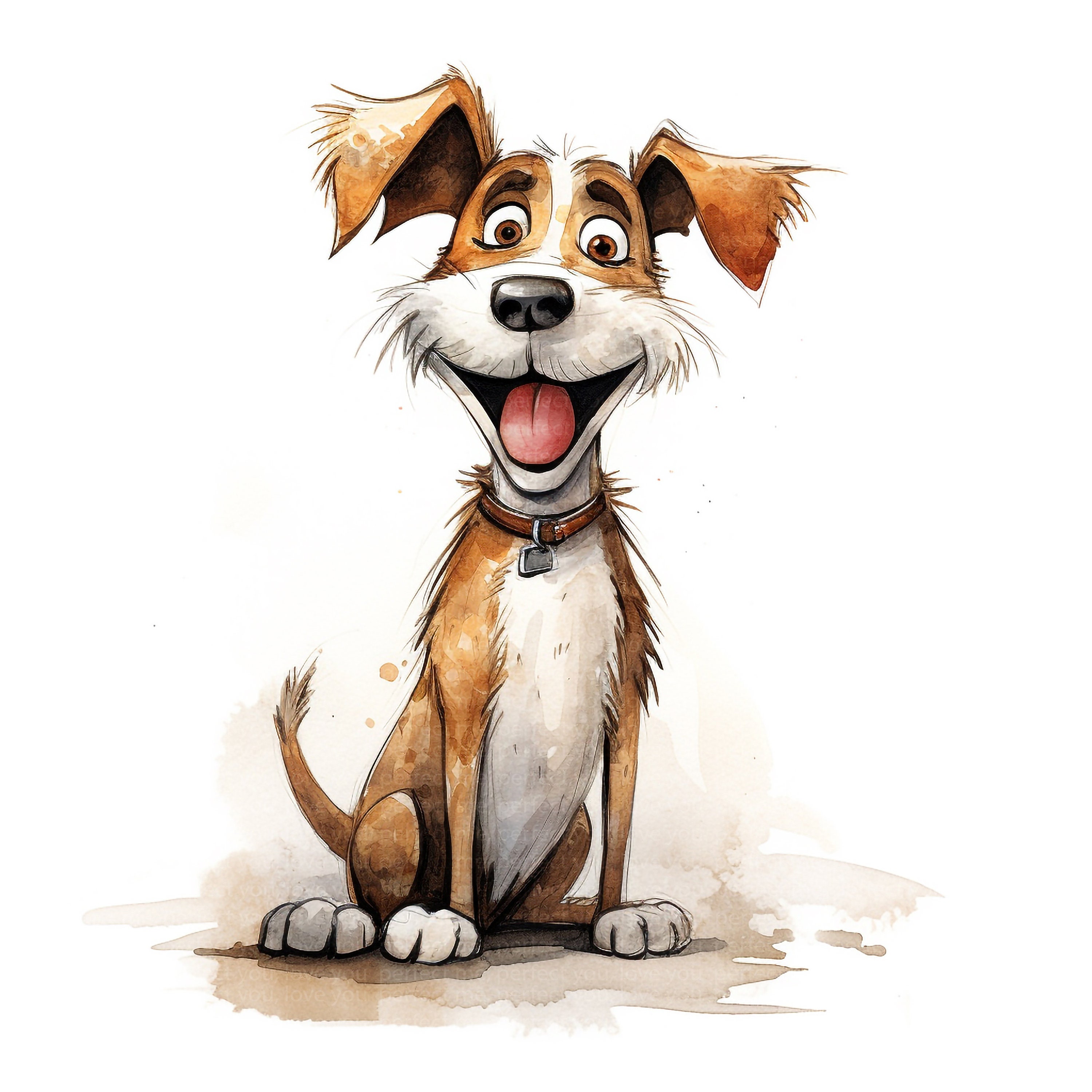 12 Cute and Funny Dog Clipart, Quirky Dog, Animal Clipart, Quirky ...