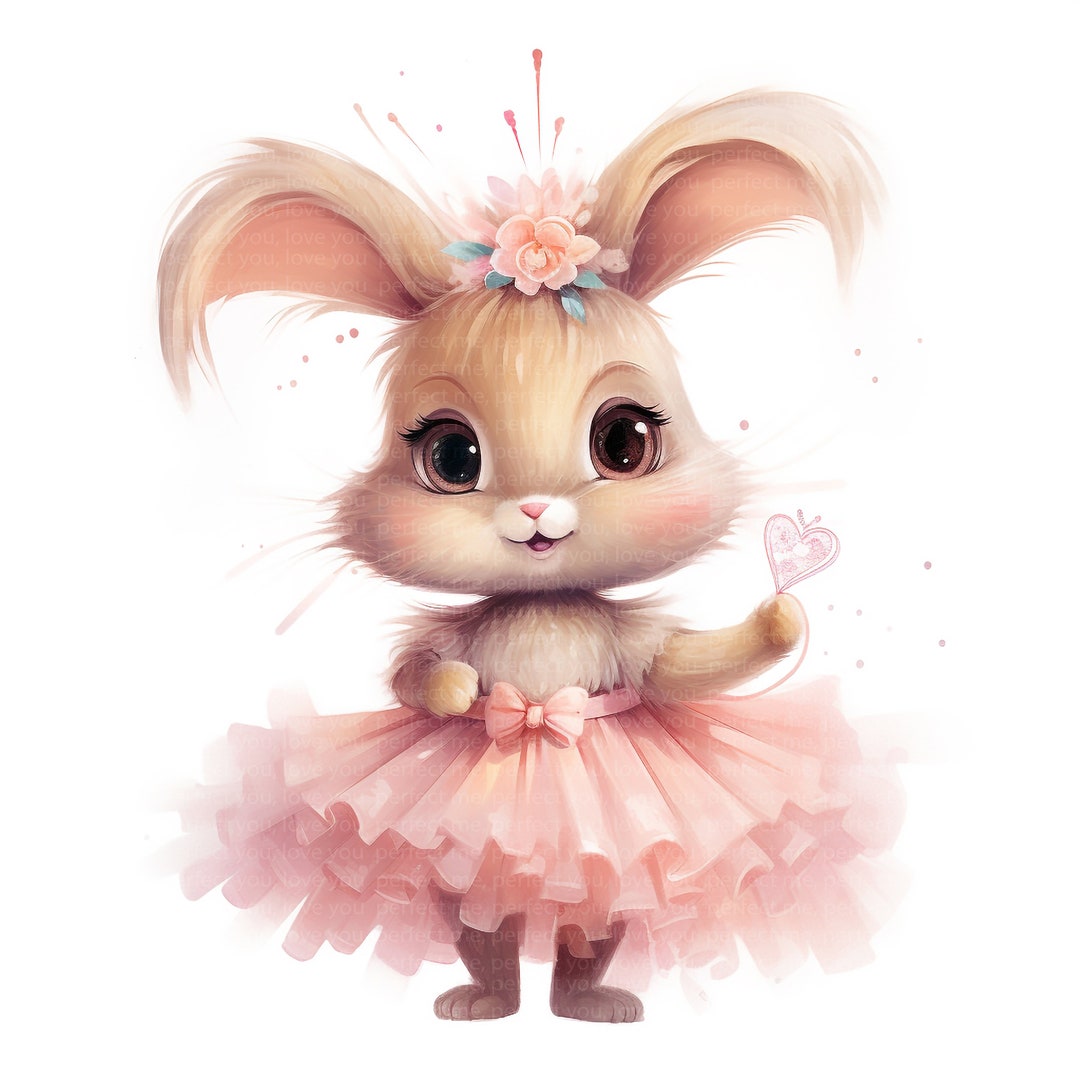 Bunny in Tutu Dress 2 | Cute Rabbit in Dress | 12 High-res Jpgs for ...