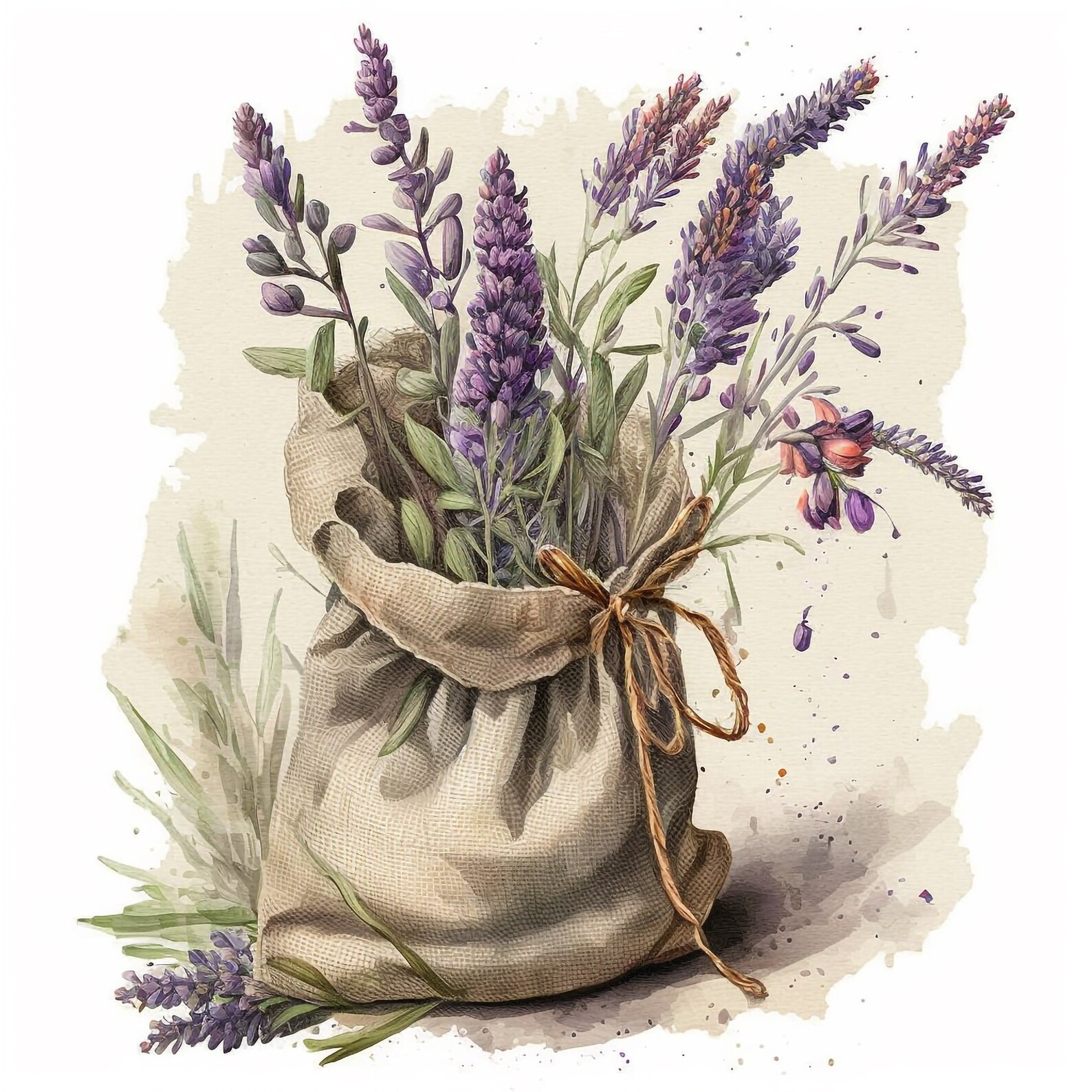 Lavender Clipart, Lavender Bouquet, Lavender Flowers Clipart | 12 High ...