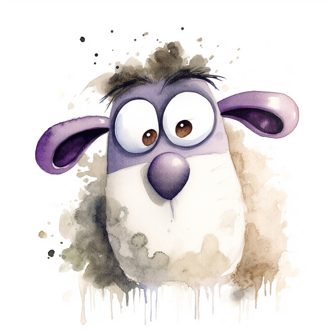 12 Cute and Funny Sheep Clipart, Quirky Sheep, Animal Clipart, High ...
