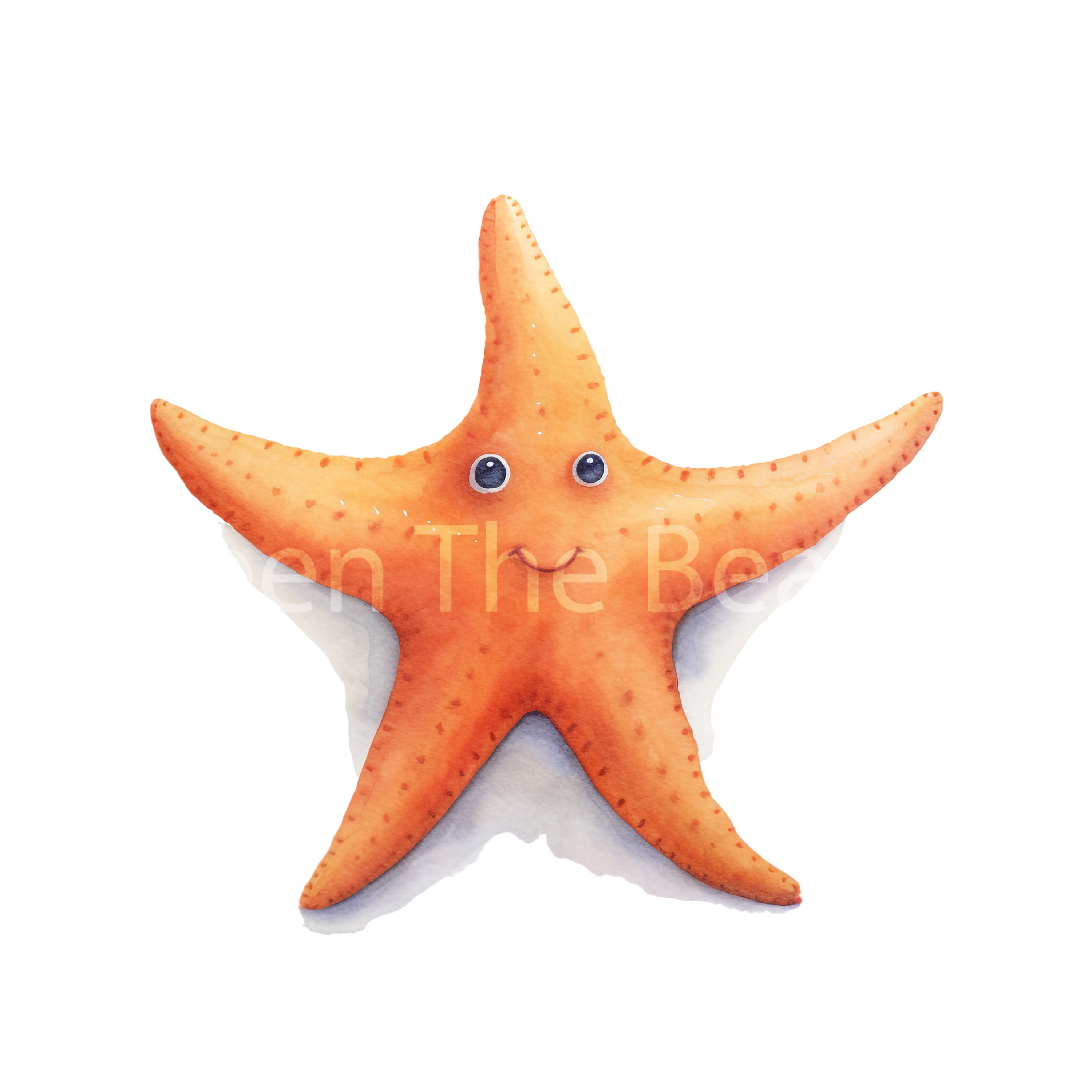 Sea Animals Watercolor Clipart, Cute Sea Animals Clipart, Sea Life ...