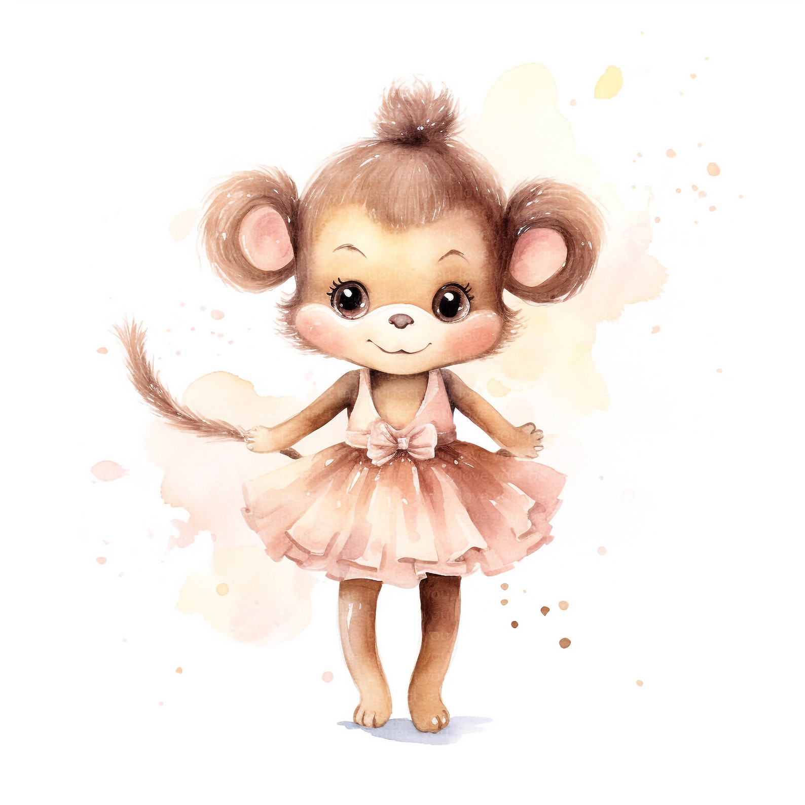 12 Cute Monkey Wearing Ballerina Dress, Ballerina Monkey, Monkey ...