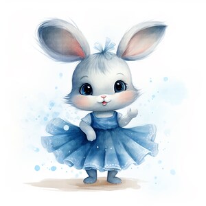 Bunny in Tutu Dress 1 | Cute Rabbit in Dress | 12 High-res Jpgs for ...