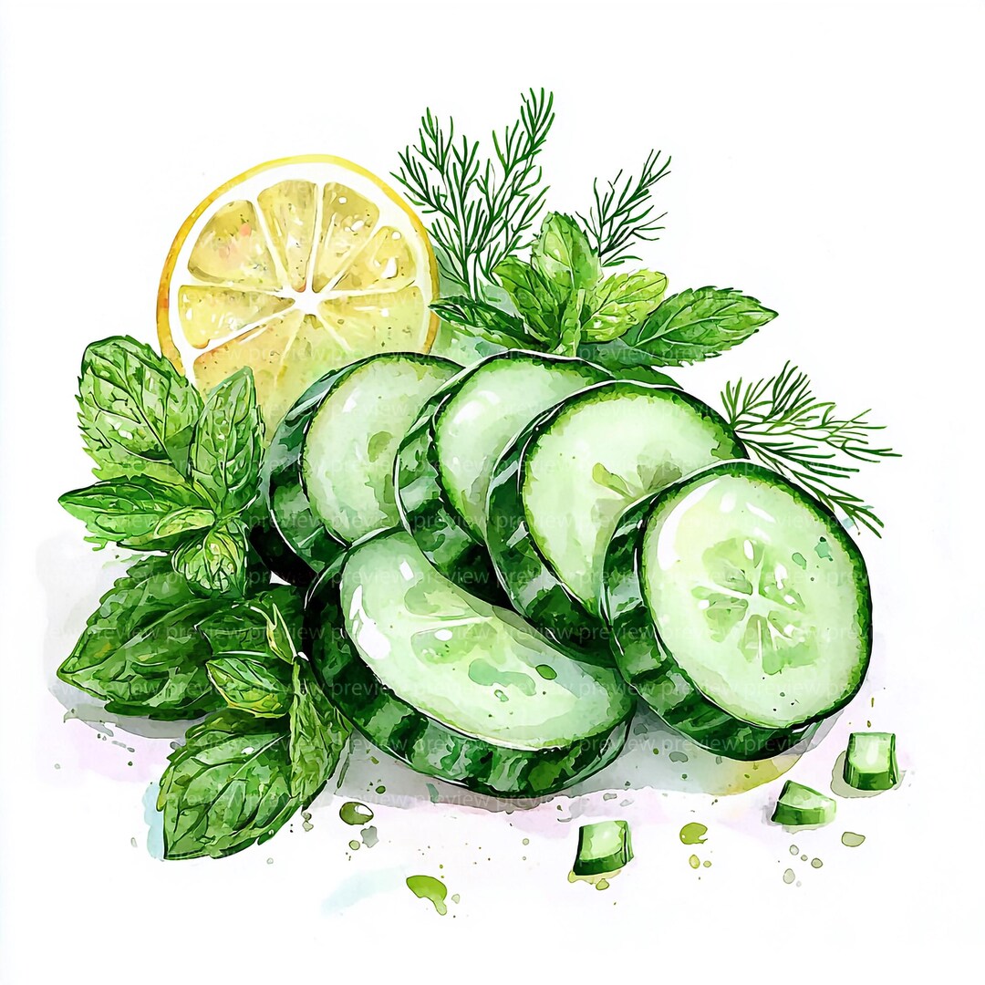 12 Salad Food Clipart, Healthy Salad Clipart, Diet Food, Watercolor ...