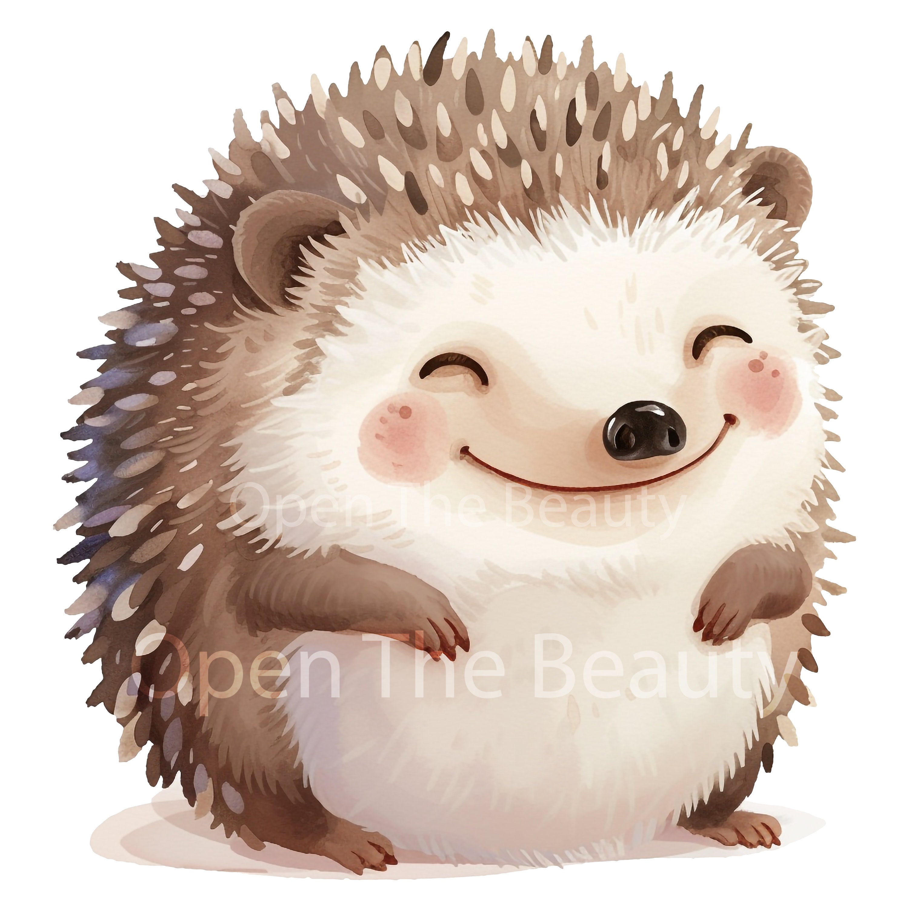 Hedgehog Watercolor Clipart Hedgehog Clipart Cute Hedgehog Clipart ...