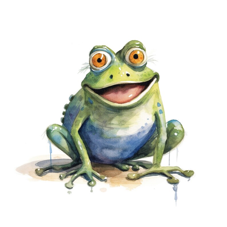 12 Cute and Funny Frog Clipart, Animal Clipart, Funny Animal, High ...