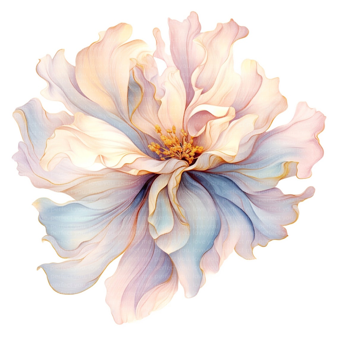 19 Abstract Flowers Clipart, Roses Bouquet, Digital Download, High ...