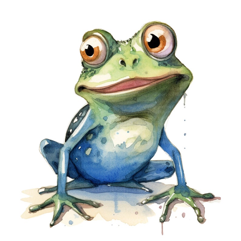 12 Cute and Funny Frog Clipart, Animal Clipart, Funny Animal, High ...