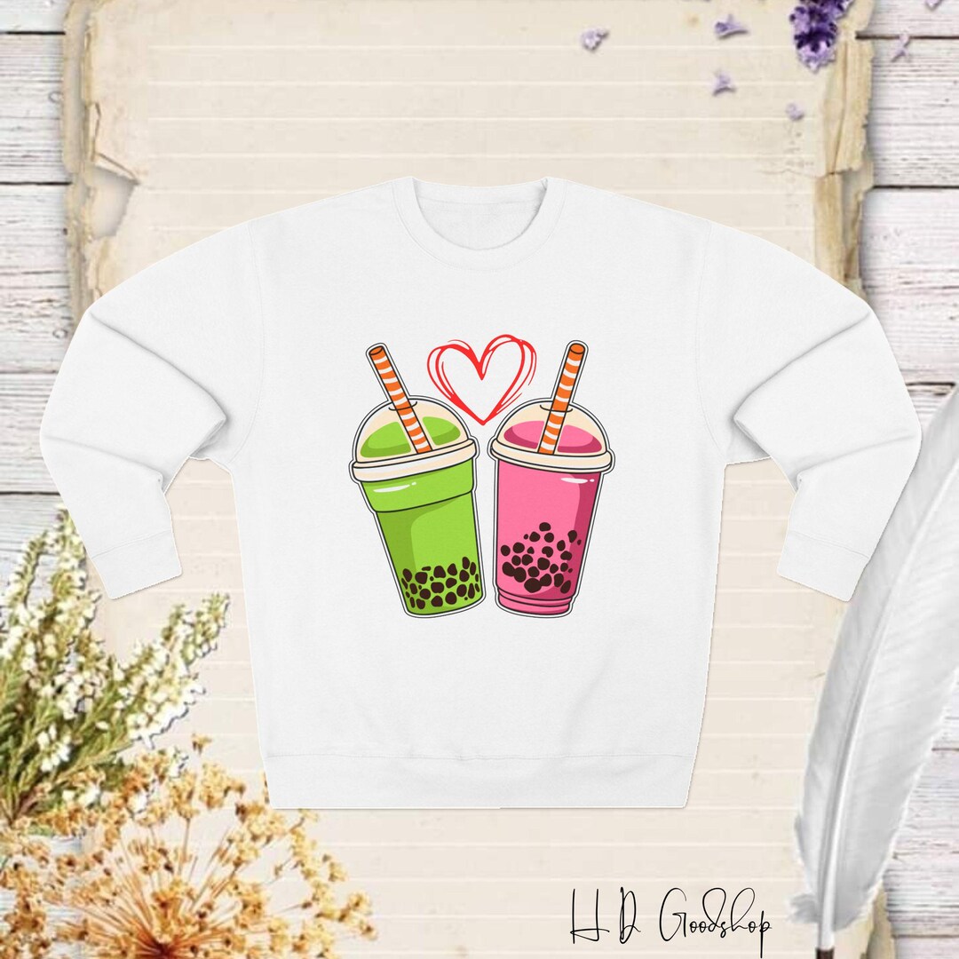 Show Your Boba Love With This Cozy, Featuring a Cute Bubble Tea Design ...